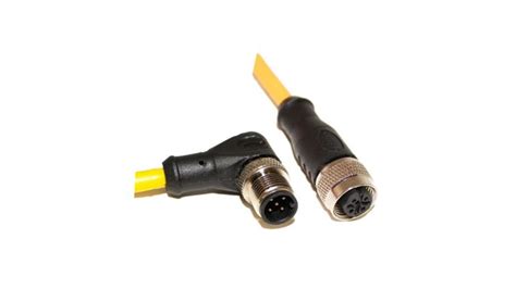 C5bc06m010 Mueller Electric Right Angle Male M12 To Straight Female M12 Sensor Actuator Cable