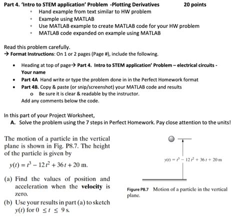 Solved Part Intro To STEM Application Problem Plotting Chegg Com