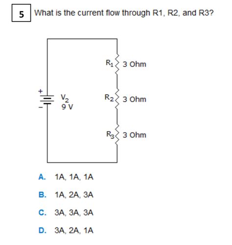 Solved 4 What Current Is Flowing In The Circuit V1 12 V Chegg Com