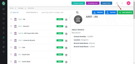 How To Add New Branch Mykademy