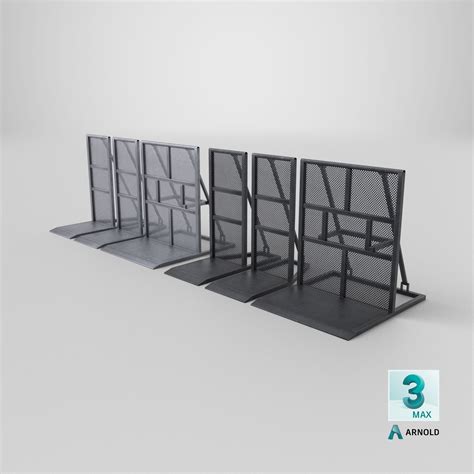 Барьер V1 3D Модель $59 - .max .3ds .fbx .obj .blend .ma .c4d .gltf ...
