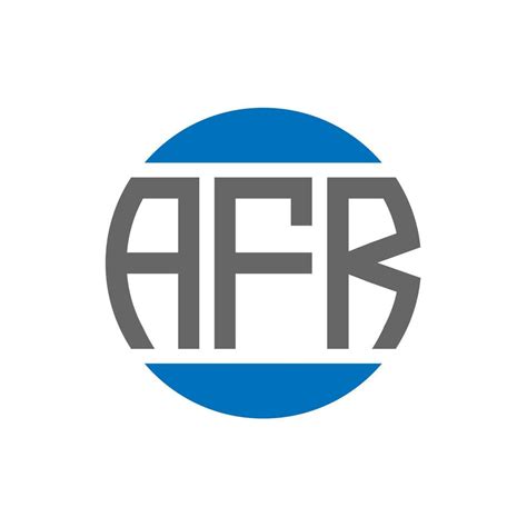 Afr Letter Logo Design On White Background Afr Creative Initials