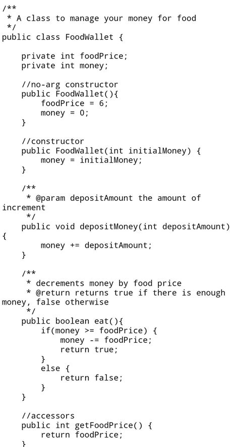 Solved Important Class And Public Method Names Must Be