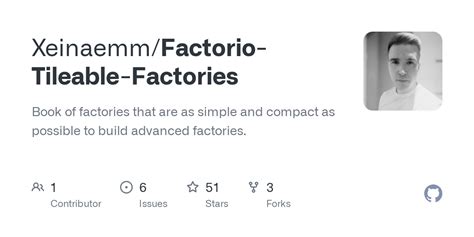 Github Xeinaemm Factorio Tileable Factories Book Of Factories That Are As Simple And Compact