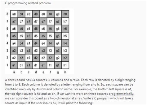 Free The Chessboard Has 64 Squares With 8 Rows And 8 Columns Each
