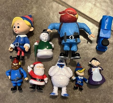 Vintage Rudolph The Red Nosed Reindeer Figures Lot 9 Etsy