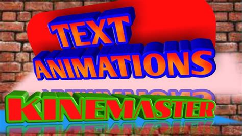 How To Make A Simple Text Animation Using Kinemaster Youtube