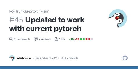 Updated To Work With Current Pytorch By Adishourya Pull Request Po Hsun Su Pytorch Ssim