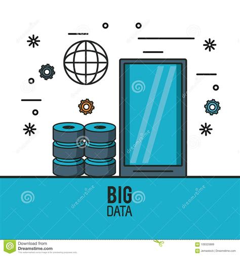 Big Data Technology Stock Vector Illustration Of Engineering 109320889
