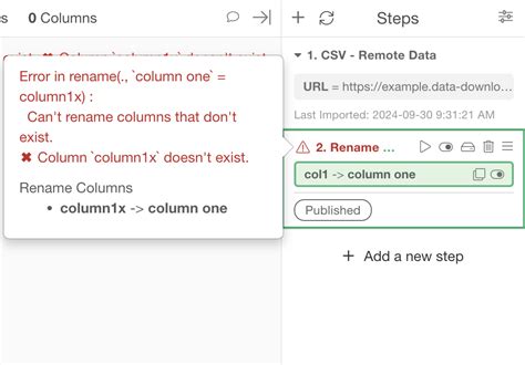 scheduling fails due to column doesn t exist issues exploratory