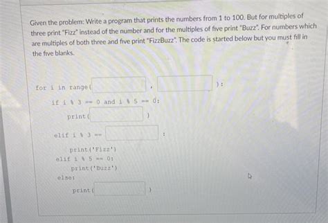 Solved Given The Problem Write A Program That Prints The Chegg
