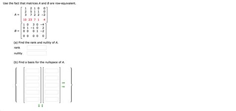 solved use the fact that matrices a and b are