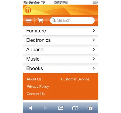 Magento Mobile Html5 Theme