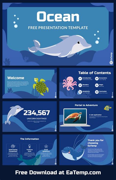 Ocean Powerpoint Presentation Template Eatemp