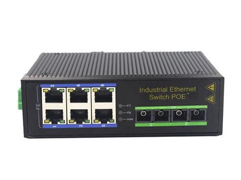 Outdoor Industrial Ethernet Switch 8 Port POE PSE 220v AC Input Support PoE