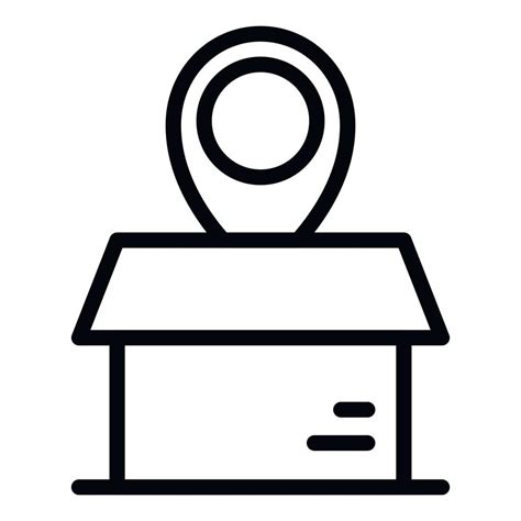 Box Relocation Icon Outline Style 15264698 Vector Art At Vecteezy