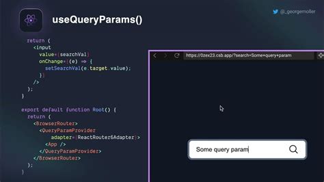 React Tips Use Query Params Youtube