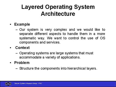 Secure Operating System Architectures Patterns Secure Systems Research