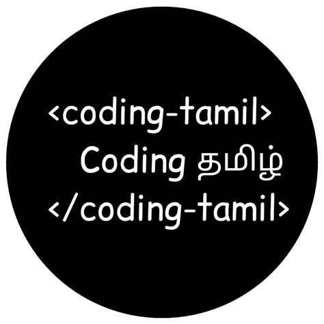 Coding தமிழ் Youtube