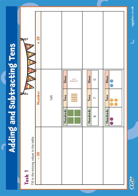 Adding And Subtracting Tens Problems Foundation Year 3 Cgp Plus