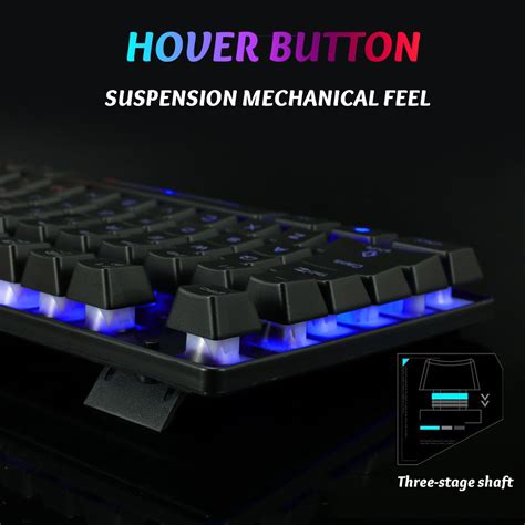 Backlit Wired Gaming Keyboard And Mouse Combo Set Rgb Led 104 Keys For Pc Laptop Desktop