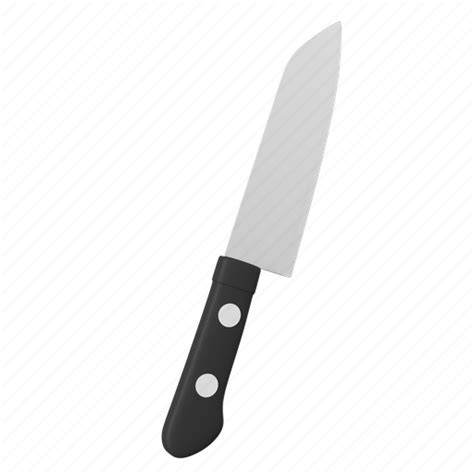 Chefs Knife Utensils Tools Kitchen Equipment 3d Illustration