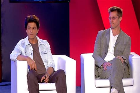 Brad Pitt Shah Rukh Khan Chat Exclusively With Cnn News18 News18