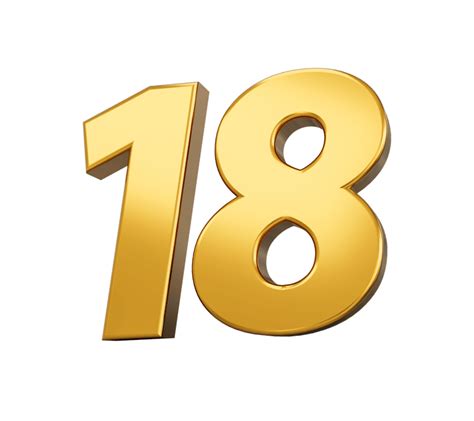 Number 18 Pngs For Free Download
