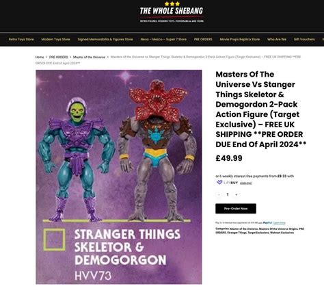 Skeletor And Demogorgon Motu Origins Stranger Things Preorder