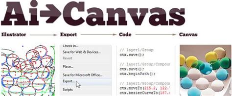 Export Illustrator Files To Html5 And Javascript Ai To Canvas
