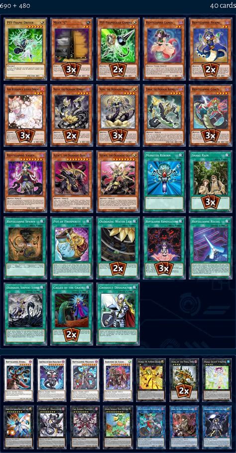 Reptilianne Deck From Beymad Master Duel Meta