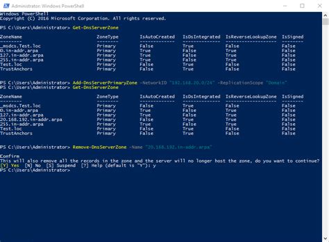 Configure Reverse Lookup Zone With Powershell Windows Server Core