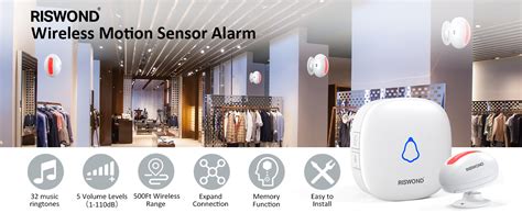 Wireless Motion Sensor Door Chime Indoor Motion Detector Alarm Business Entry Doorbell Store