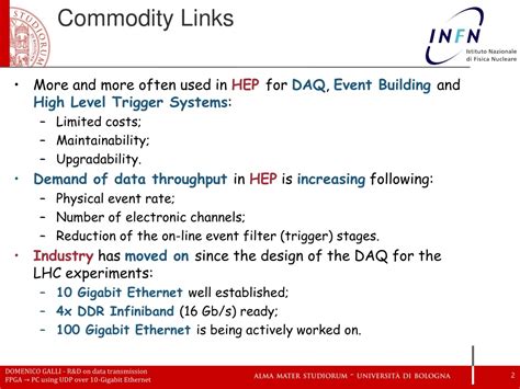 Ppt Randd On Data Transmission Fpga → Pc Using Udp Over 10 Gigabit Ethernet Domenico Galli