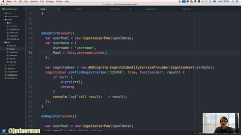 Live Coding With Aws Api Authentication With Amazon Cognito Youtube