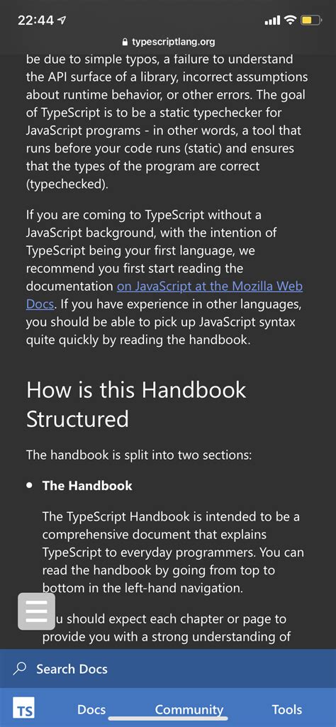 Idea Add Padding To The Menu On Mobile · Issue 1623 · Microsofttypescript Website · Github