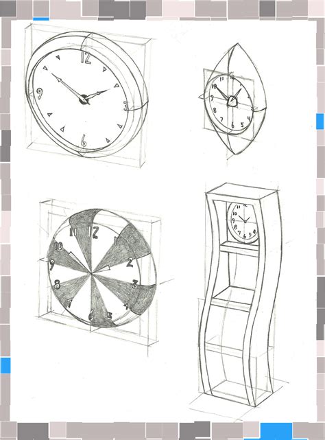 Clock Design Sketches By Andrew Lawrence At Coroflot Com