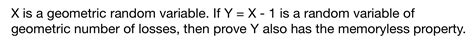 Solved X Is A Geometric Random Variable If Y X Is A Chegg