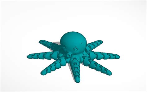 3d Design Articulated Octopus Tinkercad