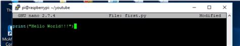 Raspberry Pi First Programming And Basic Commands