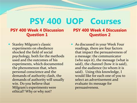 PPT PSY UOP Tutorial Course Uoptutorial PowerPoint Presentation ID