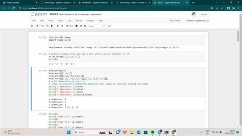 shaik edurbasha on linkedin task 40 revise numpy 32 methods kiran