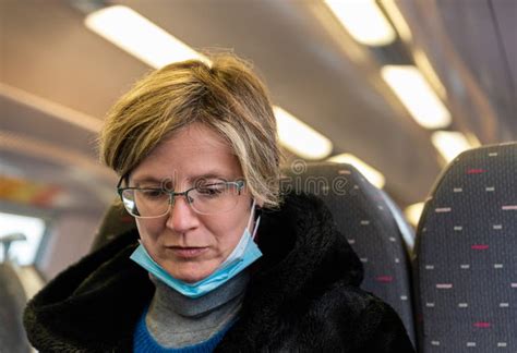 Antwerp Flemish Region Belgium Attractive Thirty Year Old Woman With Sunglasses Looking Out
