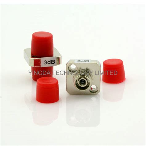 Fixed Type Fiber Optic Attenuator Square 3db 4db 5db Catv Fc Attenuator