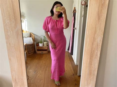Ruby Calli Linen Dress On Designer Wardrobe