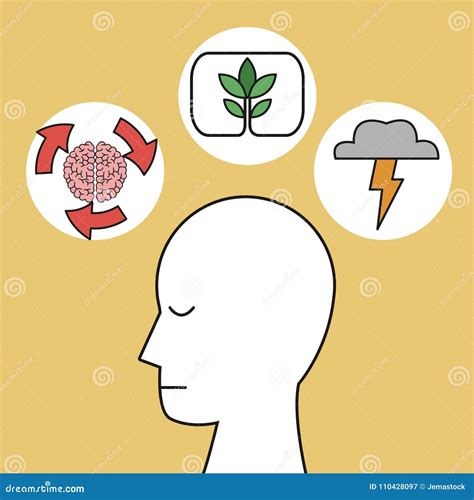 Profile Human Head Idea Process Image Stock Vector Illustration Of Mental Imagination