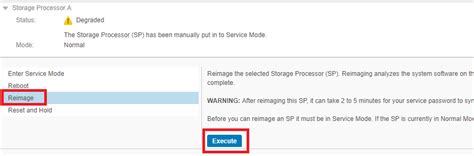 Dell EMC Unity How To Reimage A Dell EMC Unity Storage Processor User Correctable Dell US