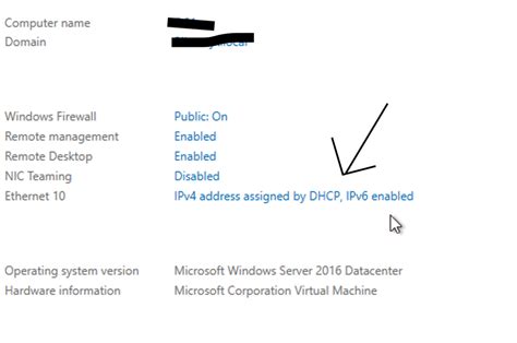 Problem In Assigning Static Ipv4 Address To Azure Microsoft Server 2016