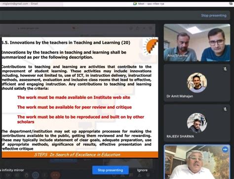 Dr Nameesh Miglani On Linkedin Nitdelhi Nbaccreditation Accreditation Iqac