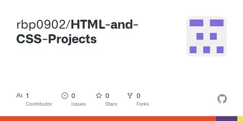 GitHub Rbp0902 HTML And CSS Projects